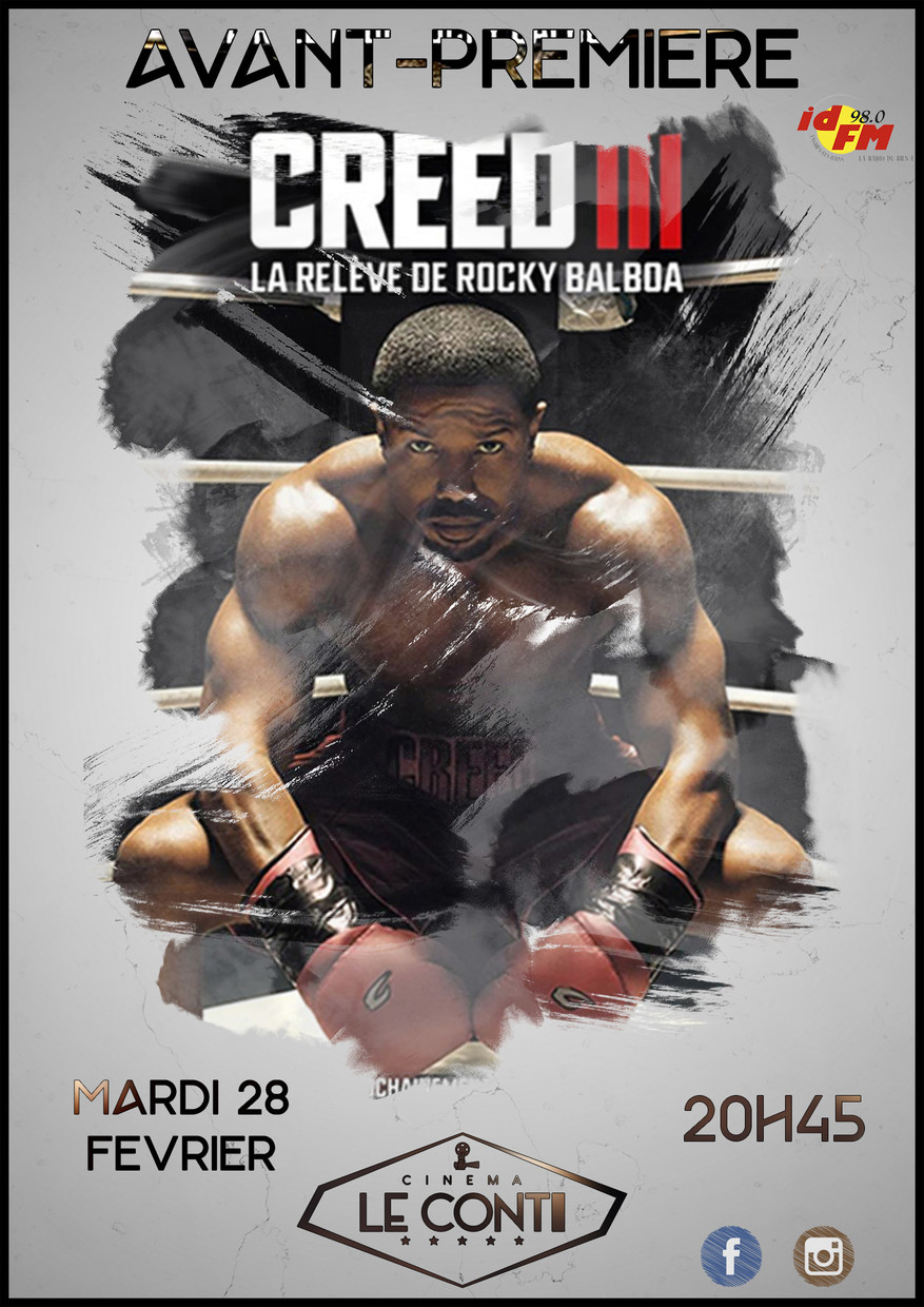 Cinéma Le Conti / avant-première "Creed III" | L'Isle-Adam