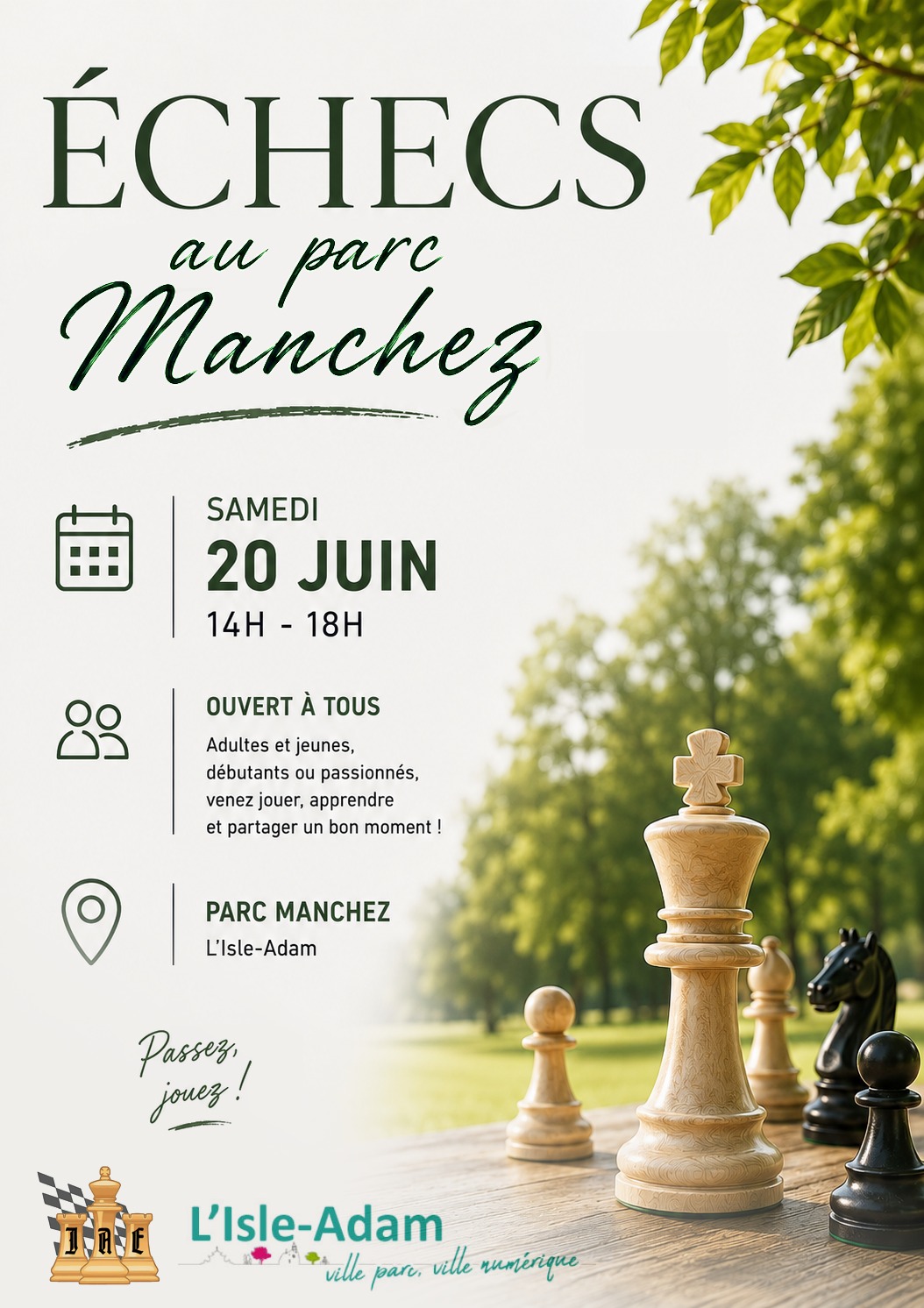 Echecs au parc Manchez | L'Isle-Adam
